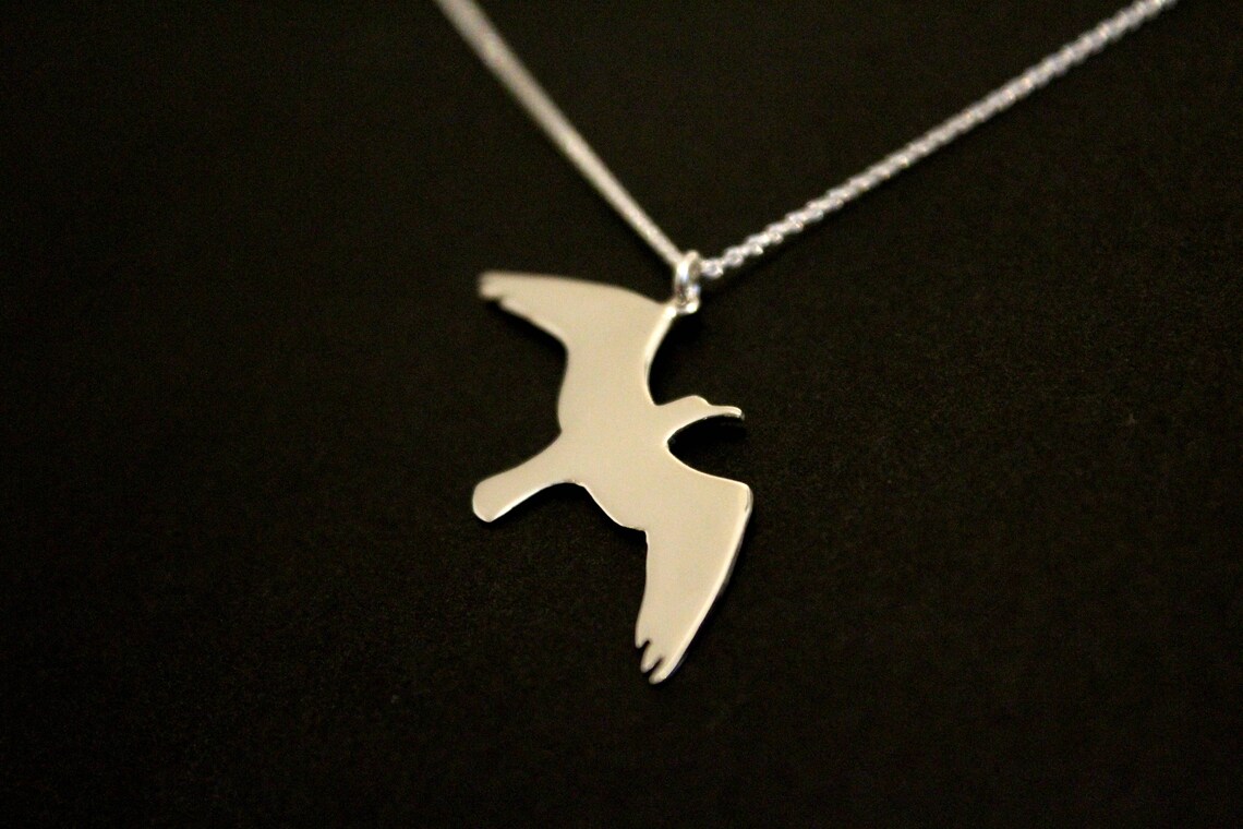 Albatross Bird Necklace Bird Jewelry Freedom Symbol Pendant - Etsy
