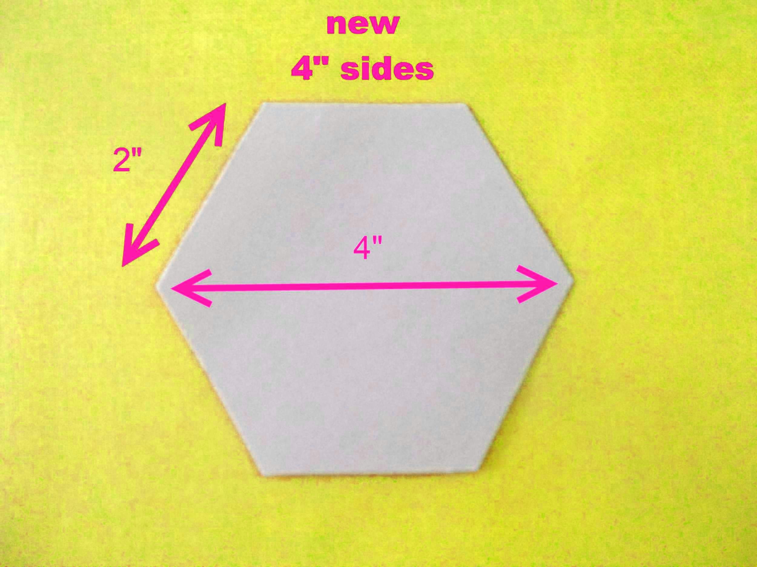 4 Inch Hexagon Template