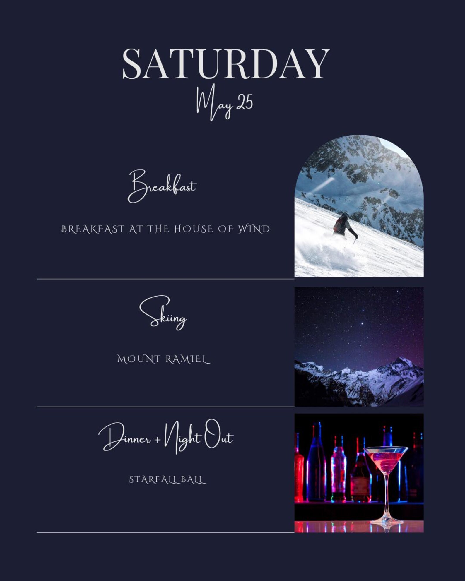 Velaris Bachelorette Itinerary | Acotar-inspired Canva Template ...