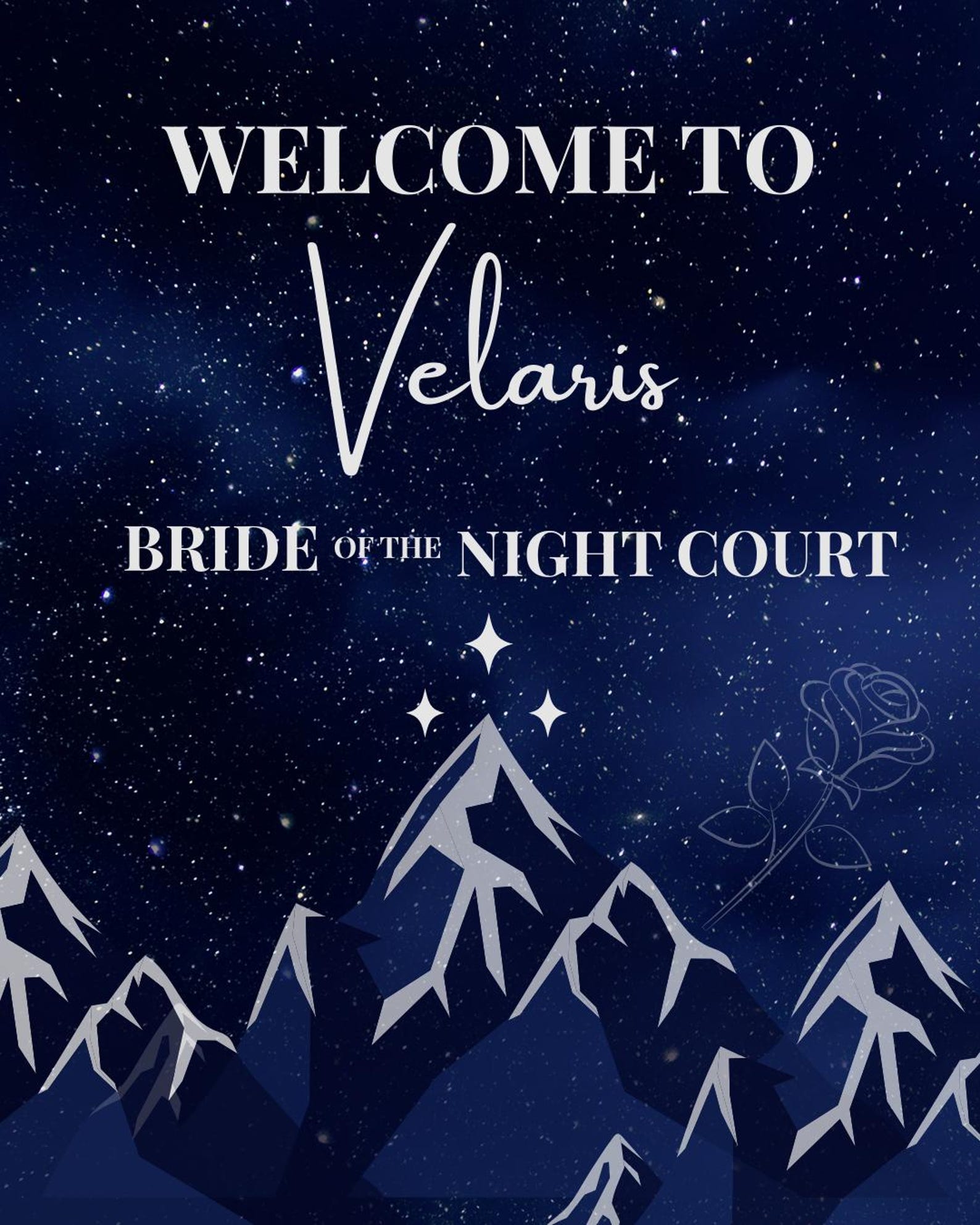 Velaris Bachelorette Itinerary | Acotar-inspired Canva Template ...