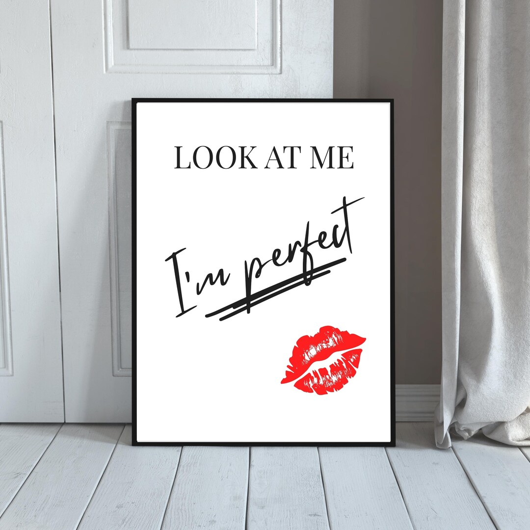 Positive Message Poster in English, Minimalist Black, White, and Red ...