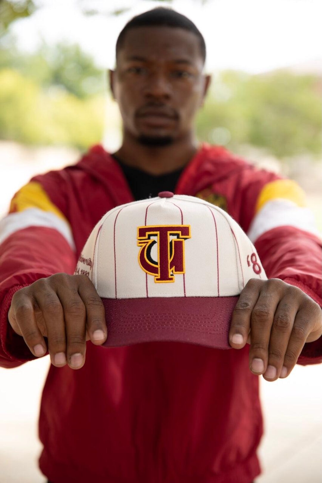 Tuskegee University Striped Cap - Etsy
