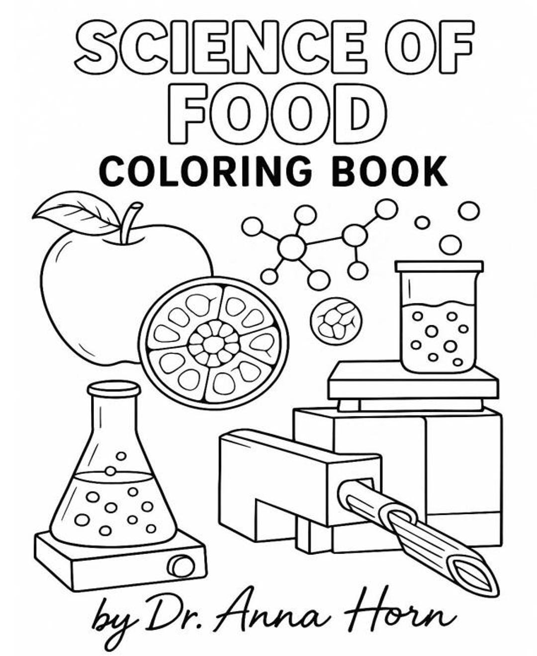 Science of Food - Coloring Book - Etsy