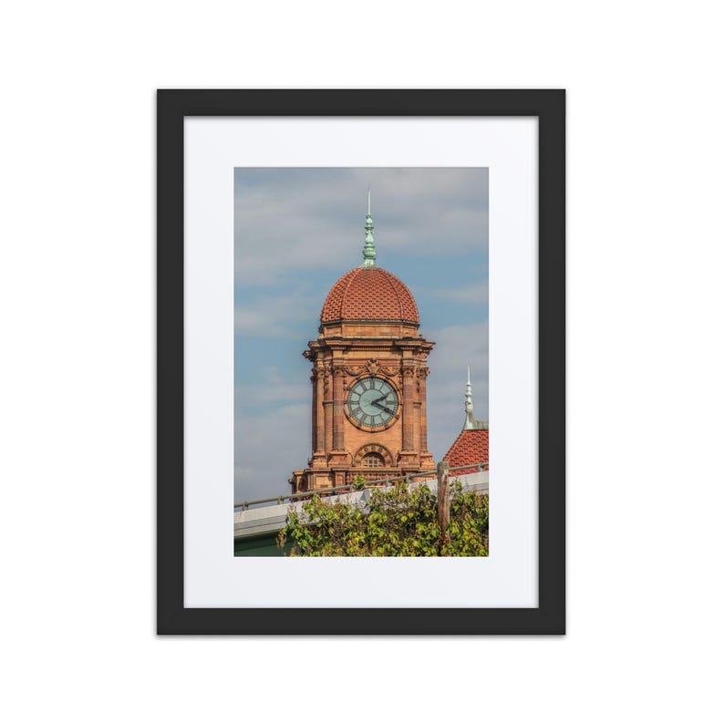 Main Street Station Clock Framed Photo (16"x12") - Etsy