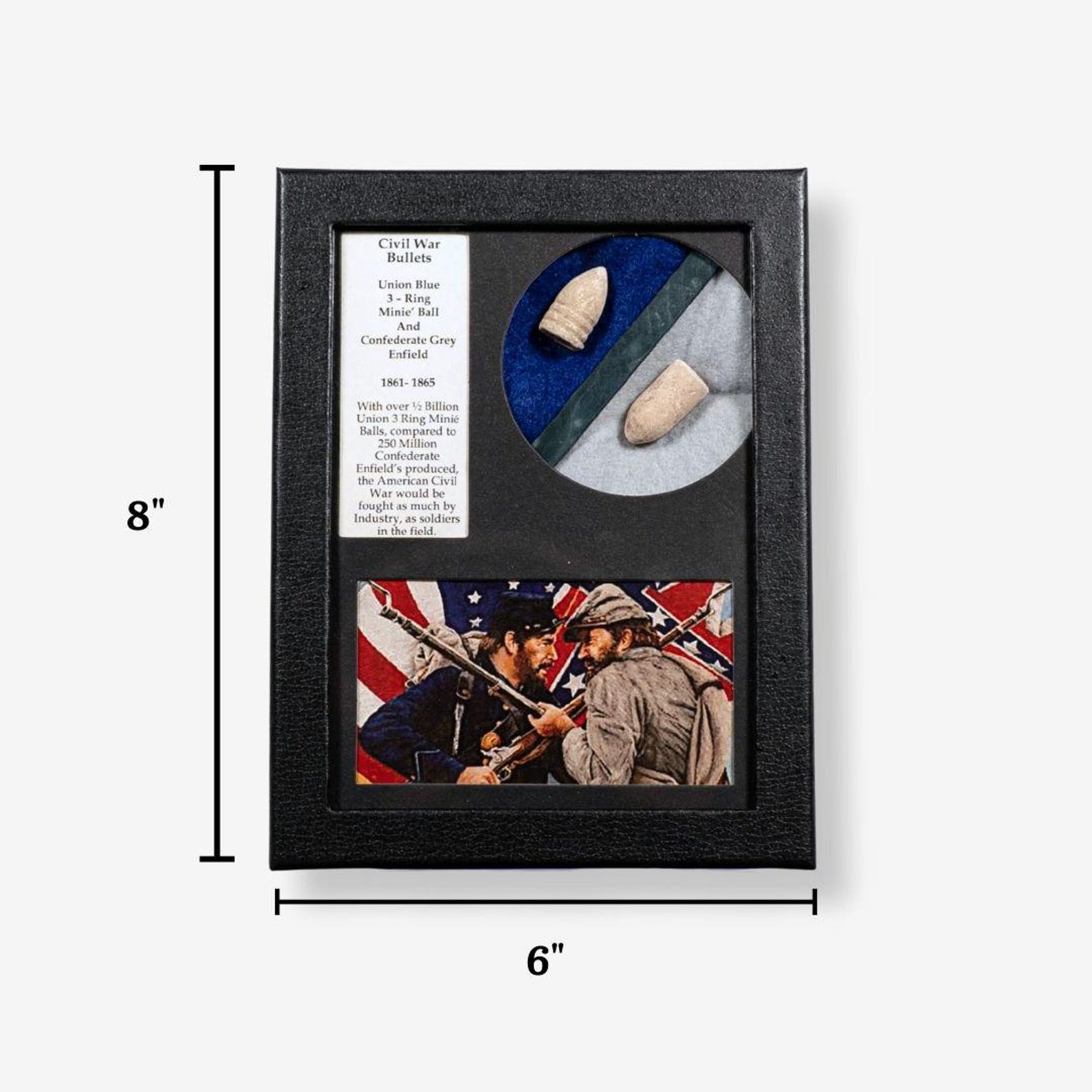 Blue and Grey Civil War Bullets - Chasing History Display - Etsy