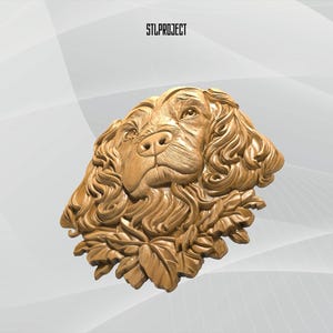 Cocker Spaniel 3D STL Relief Design - Ideal for CNC, Router, and 3D ...