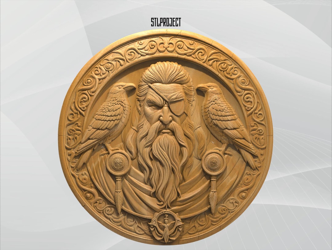 Odin 3D STL Relief Design - Ideal for CNC, Router, and 3D Printing ...