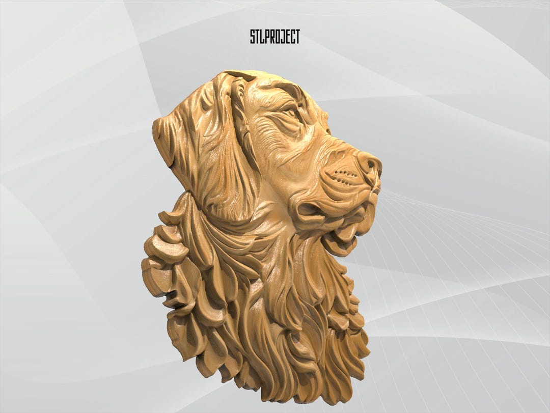 Irish Setter 3D STL Relief Design - Ideal for CNC, Router, and 3D ...