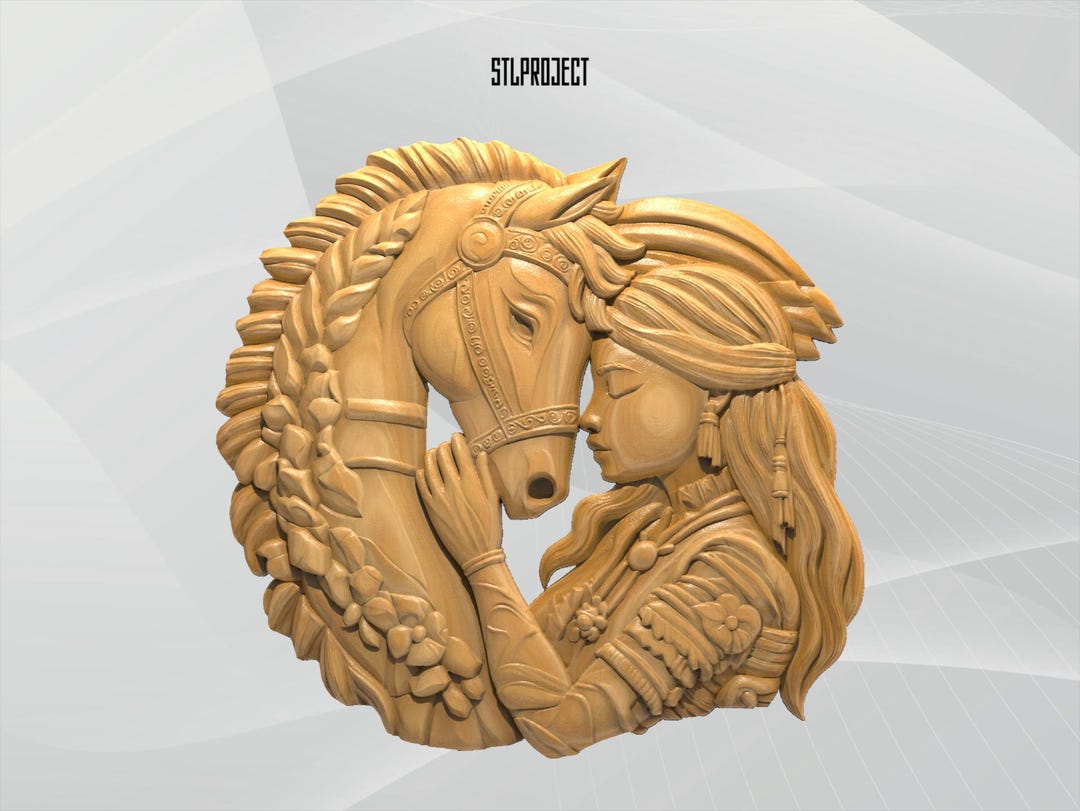 Native American 3D STL Relief Design - Ideal for CNC, Router, and 3D ...