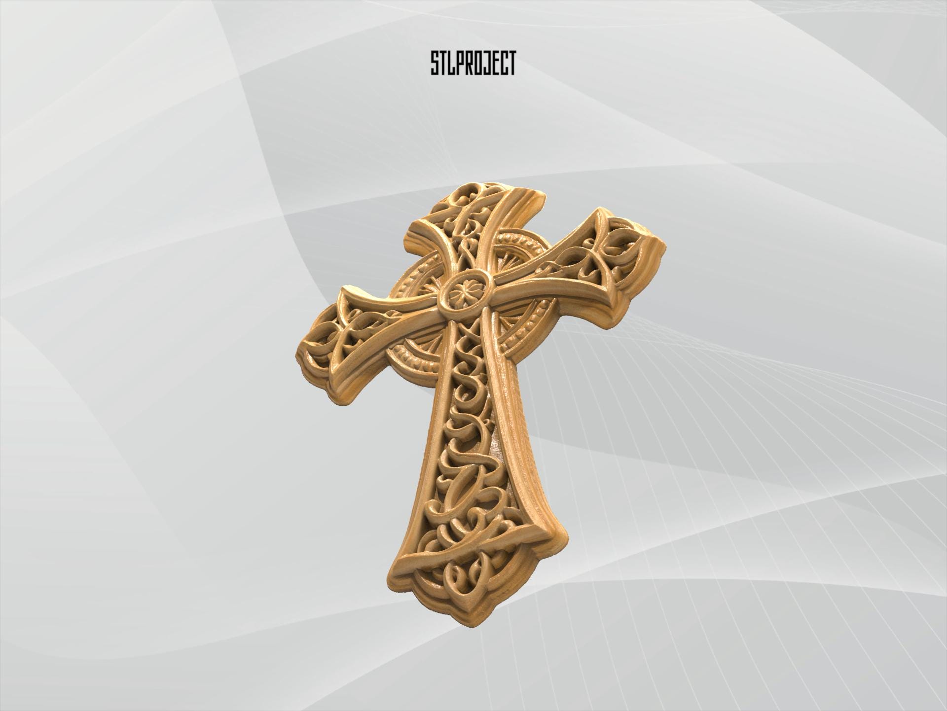 Celtic Cross 3D STL Relief Design - Ideal for CNC, Router, and 3D ...