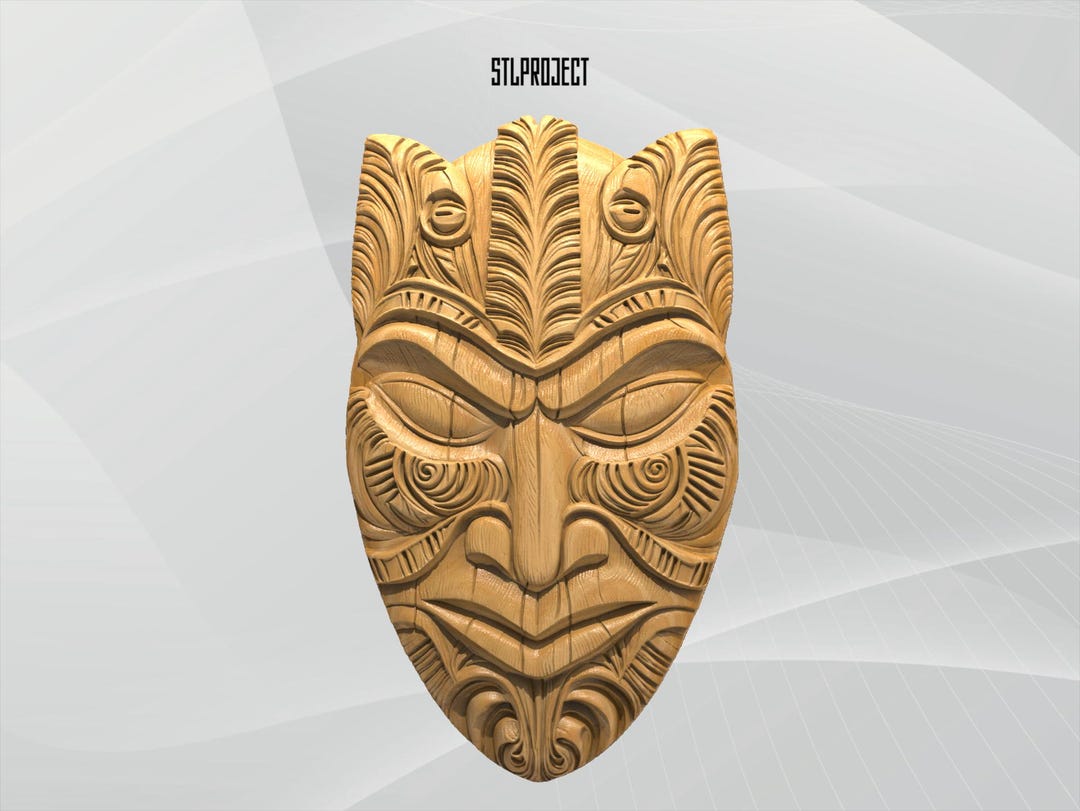 Maori 3D STL Relief Design - Ideal for CNC, Router, and 3D Printing ...