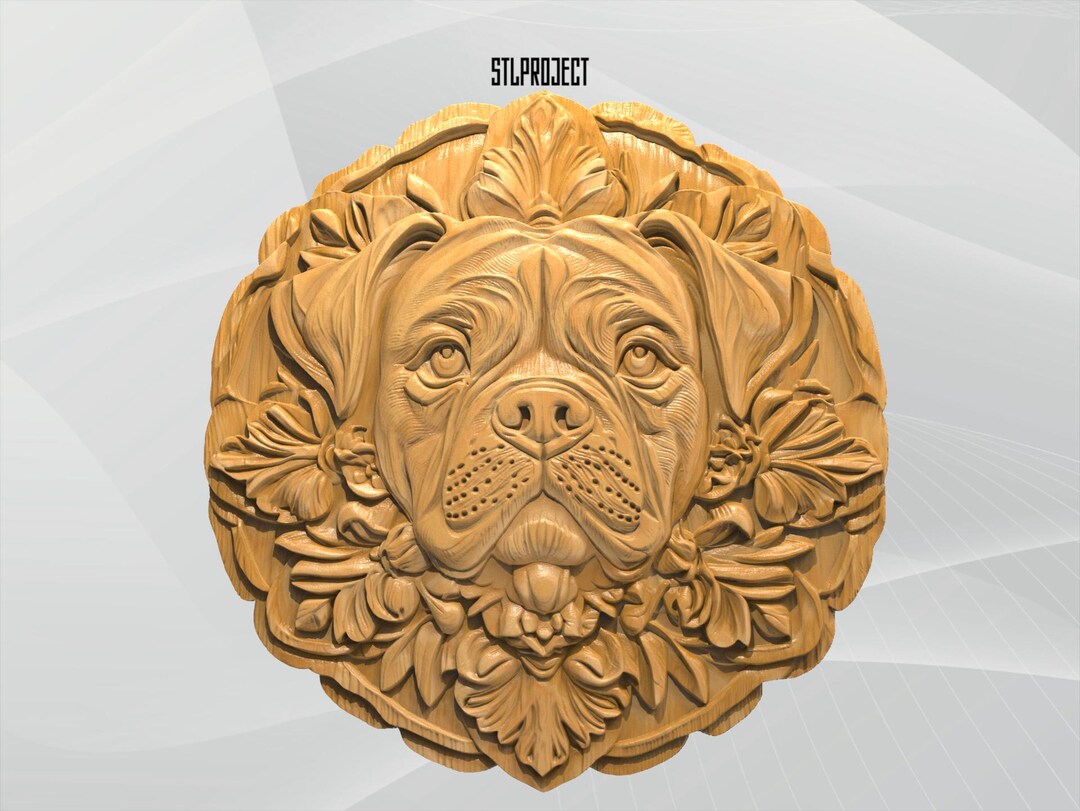 Boxer 3D STL Relief Design - Ideal for CNC, Router, and 3D Printing ...