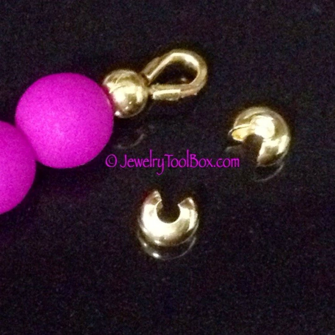 Crimp Covers, 3mm Bead Covers, 144 Pieces, Silver, Copper, Gold, Brass ...