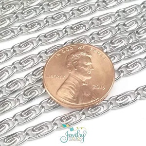 Lumachina Chain, Stainless Steel Snail Chain, 8x4x2mm, Hypoallergenic ...