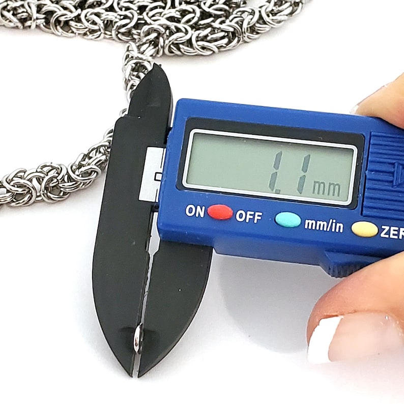 6mm Byzantine Chain Stainless Steel 36 Inches Open Links | Etsy