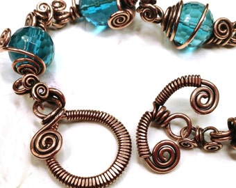 Wire Wrapped Toggle Clasp Tutorial PDF - Etsy