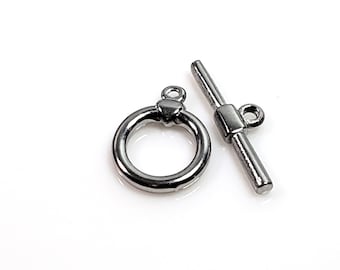 Black Toggle Clasp Stainless Steel Twisted Rope Design - Etsy