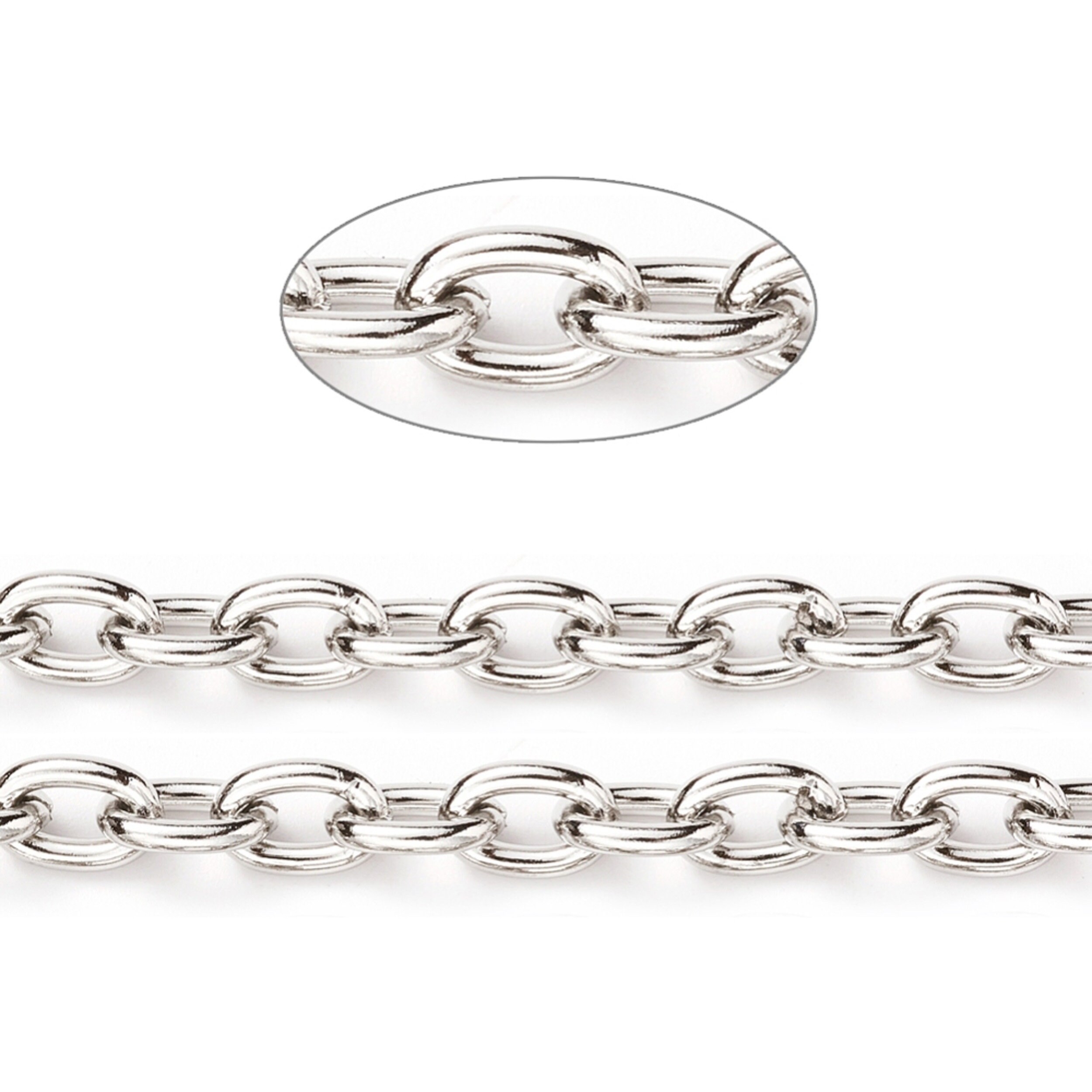 Thick Stainless Steel Jewelry Making Chain Bracelet Chain - Etsy