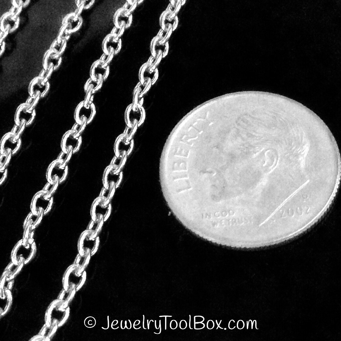 Stainless Steel Chain 3x2x0.6mm Oval Rolo Chain Open Links - Etsy