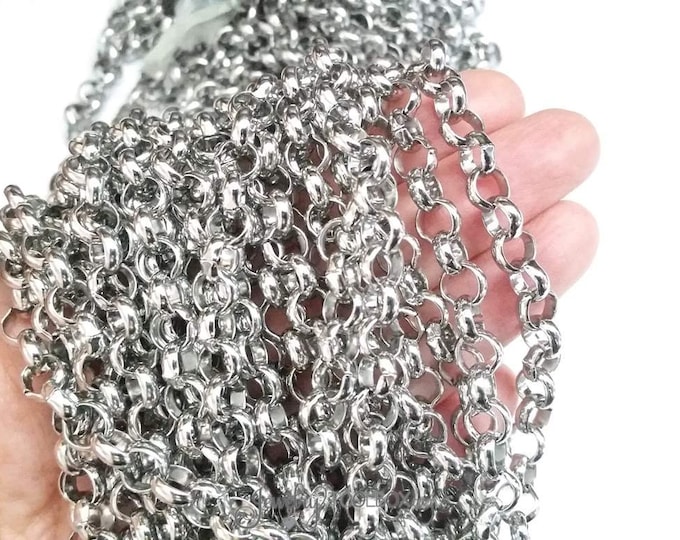 Stainless Steel Rolo Chain, Jewelry Making Chain, Bulk Chain, Stainless ...