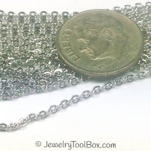 Stainless Steel Chain, VERY TINY, Bulk Jewelry Making Chain, 316L ...