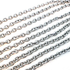 Extra Thick Stainless Steel Jewelry Chain, Open Links, 10x8x2mm, Choose ...
