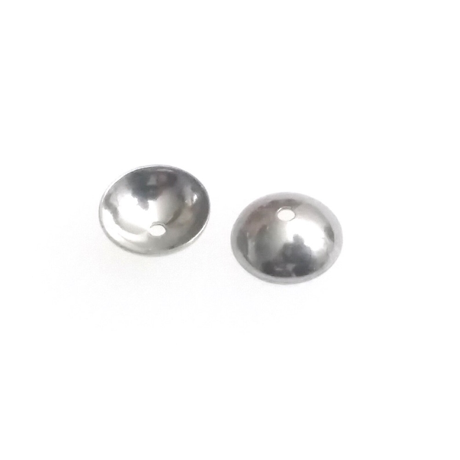 Smooth Dome Bead Cap, 100 Pieces Stainless Steel, Fits 3mm Thru 8mm and ...