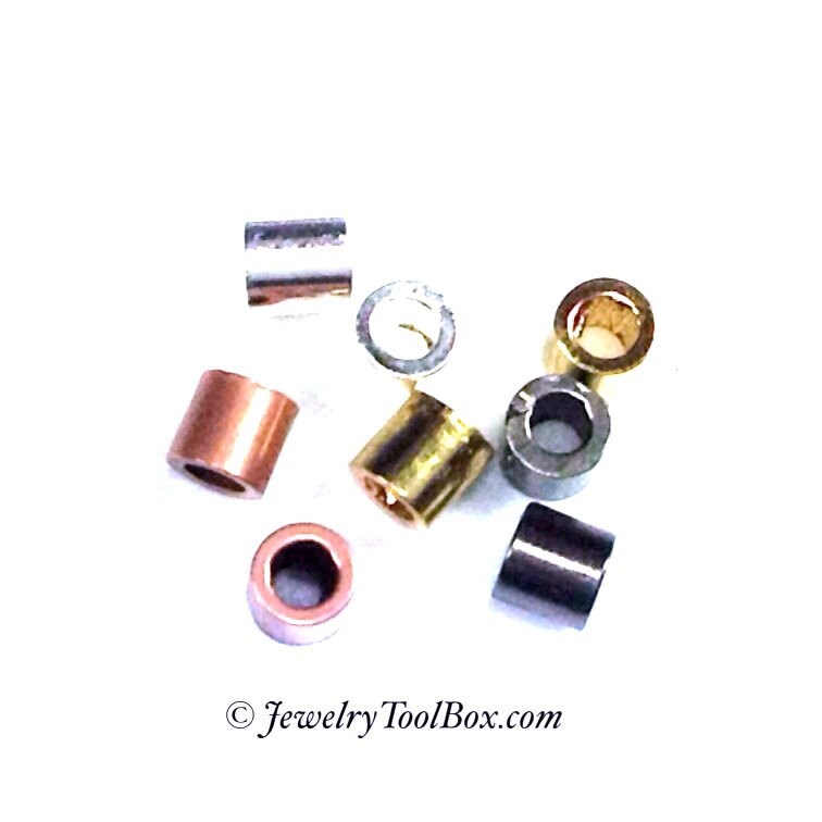 Crimp Bead Tubes 400 Pieces 2x2mm Choose Silver Gold | Etsy