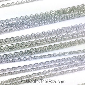 Stainless Steel Chain, VERY TINY, Bulk Jewelry Making Chain, 316L ...