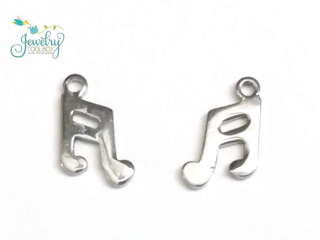 Musical Note Charms Stainless Steel Tiny Drop 12x8x1mm - Etsy