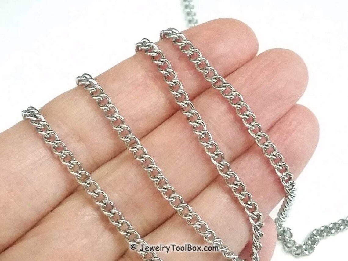 Twist Chain Stainless Steel Chain Bulk Chain Jewelry Making - Etsy