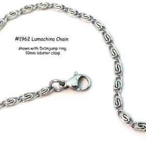 Lumachina Chain, 6x3mm, Hypoallergenic, Non Tarnish Stainless Steel ...