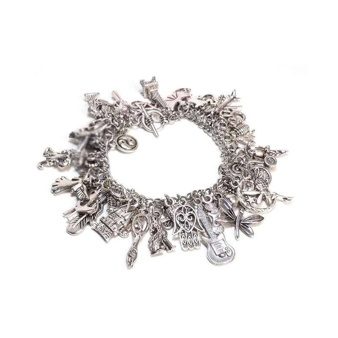 Charm Bracelet Kit Do It Yourself Jewelry Making Kit Over 50 - Etsy