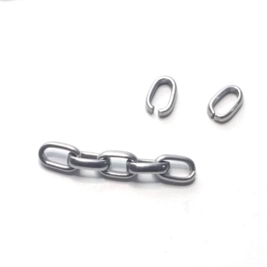 Stainless Steel Oval Jump Rings, Pendant Bails, DIY Chain Links (100 ...