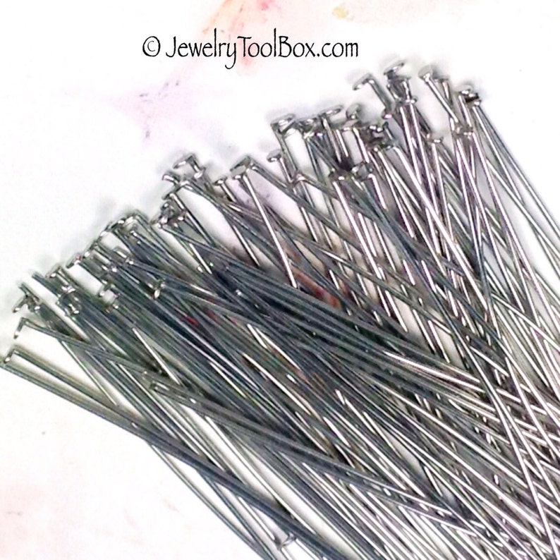 Stainless Steel Headpins, Angled Head Pins, DIY Jewelry Making, 40mm 1. ...