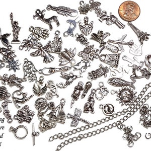 Charm Bracelet Kit, Do It Yourself Jewelry Making Kit, Over 50 Charms ...