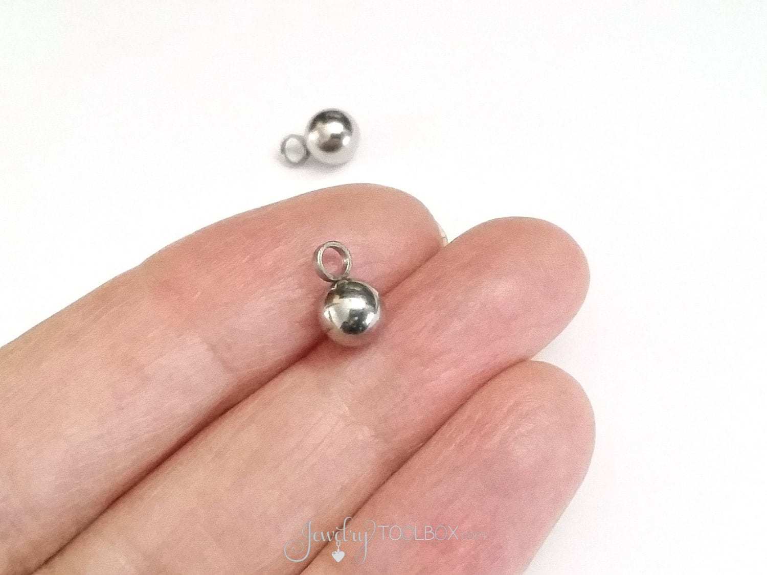 Steel Ball Charms 6mm Round Metal Ball Drops Stainless | Etsy