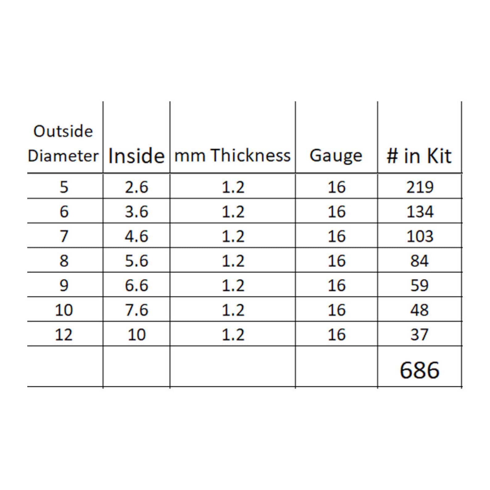 Heavy Duty Jump Ring Kit, Assorted Sizes, Stainless Steel, 16 Gauge, 1 ...
