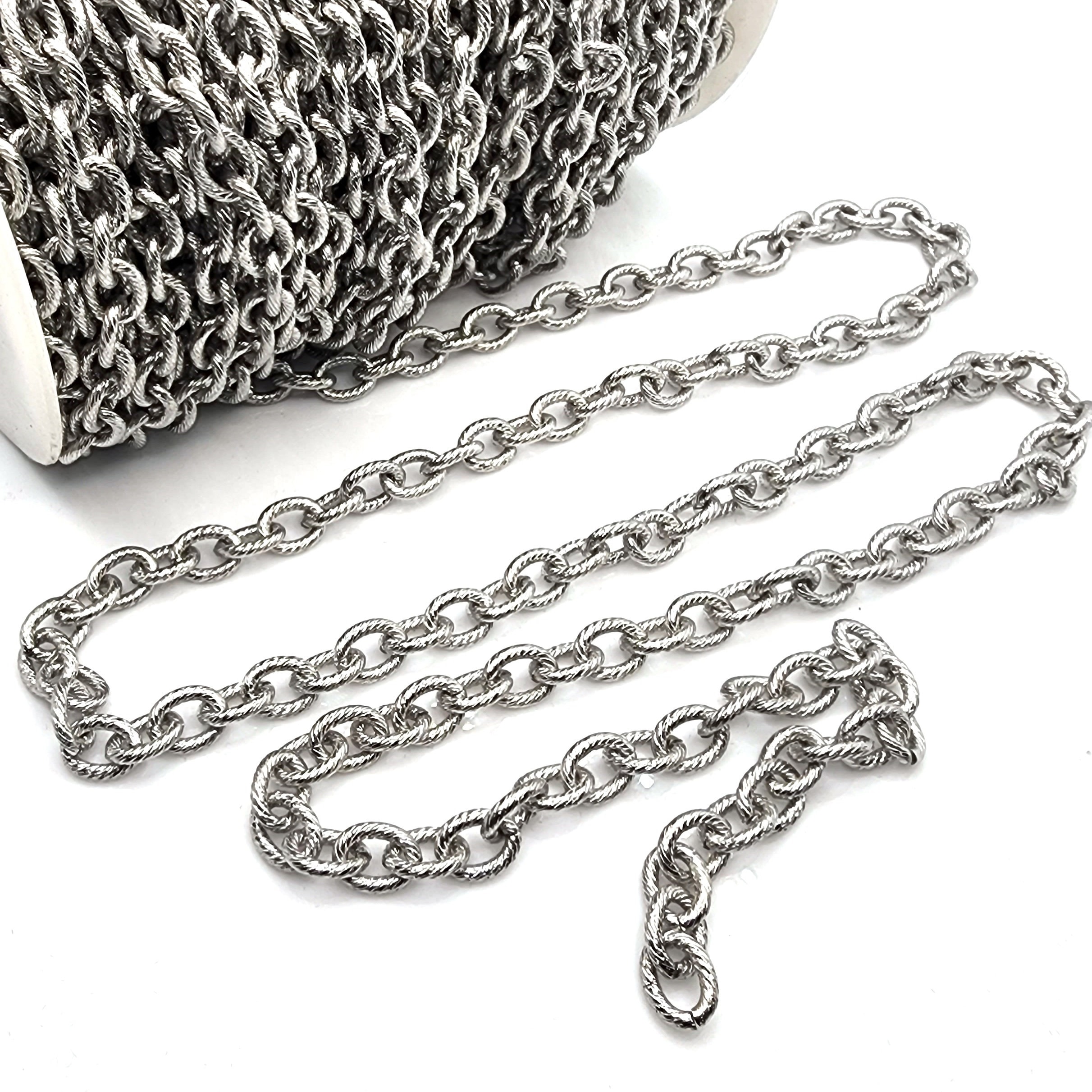 Thick Textured Stainless Steel Chain 11x8.3x2mm Jewelry - Etsy