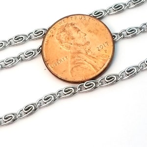 Lumachina Chain, 6x3mm, Hypoallergenic, Non Tarnish Stainless Steel ...