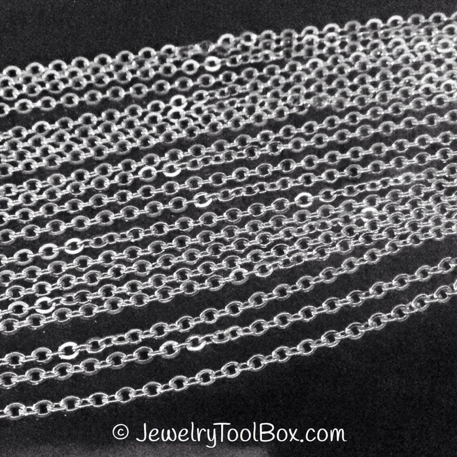 Stainless Steel Chain VERY TINY Bulk Jewelry Making Chain - Etsy