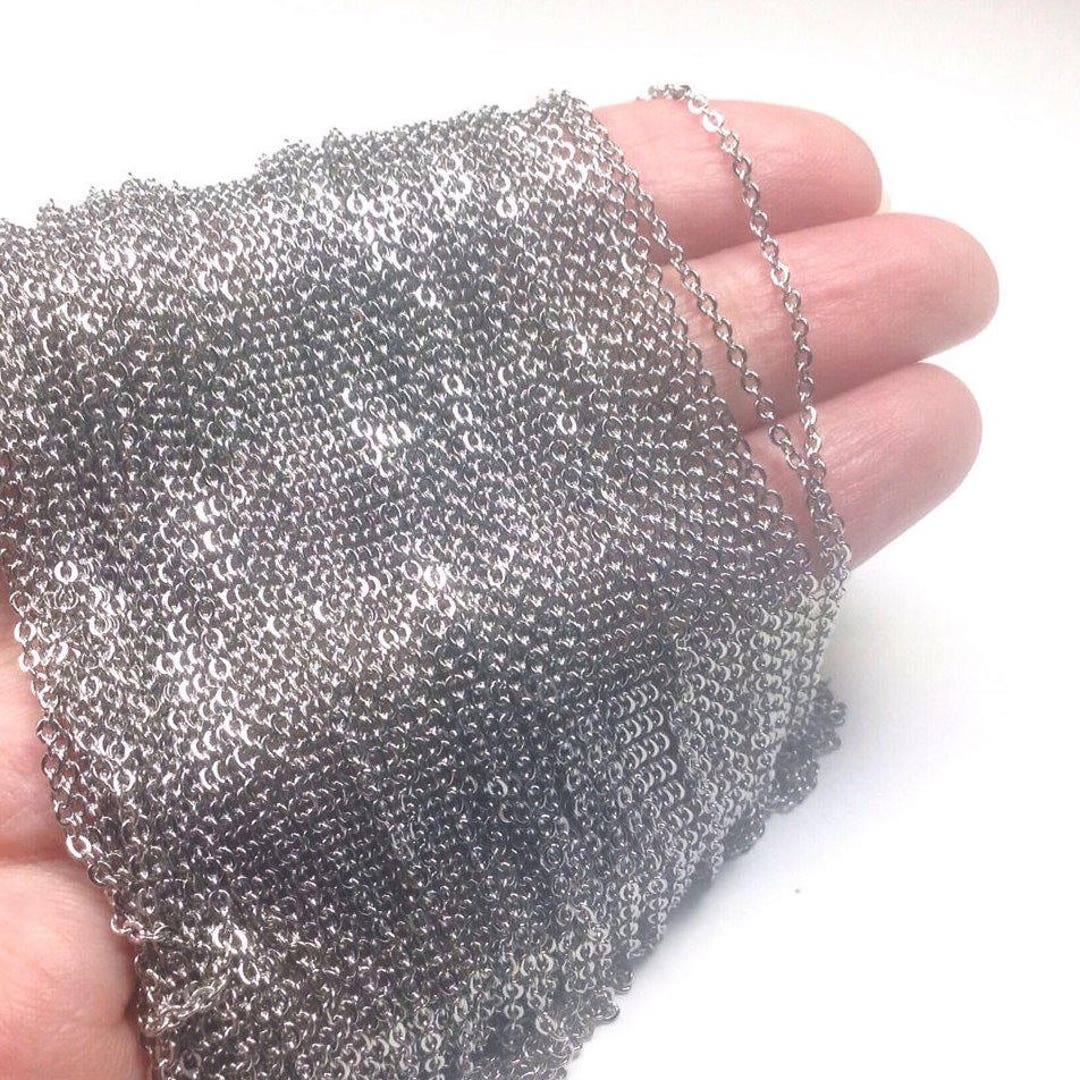 Stainless Steel Chain, VERY TINY, Bulk Jewelry Making Chain, 316L ...