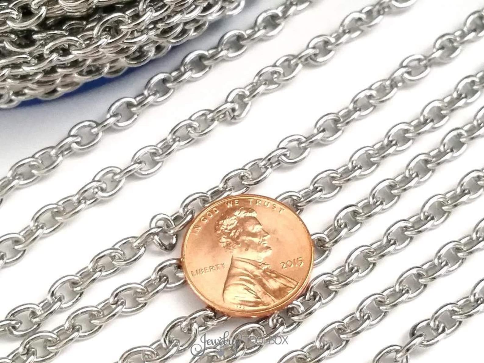 Oval Link Chain Stainless Steel Jewelry Chain Bulk Chain - Etsy