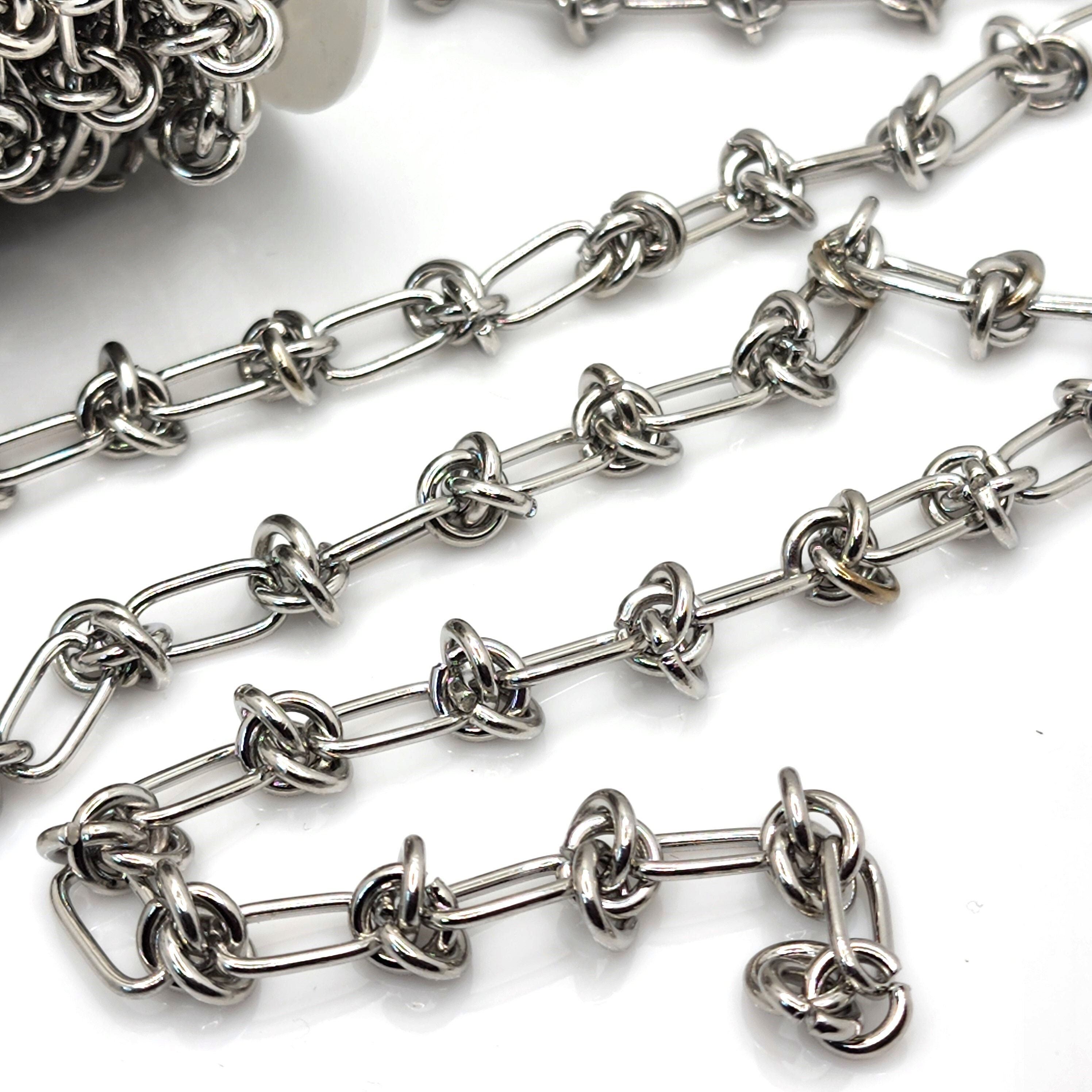 Smooth Barbed Wire Chain Stainless Steel 11.5mm X 5.8mm - Etsy