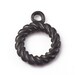 Black Toggle Clasp, Stainless Steel, Twisted Rope Design ...