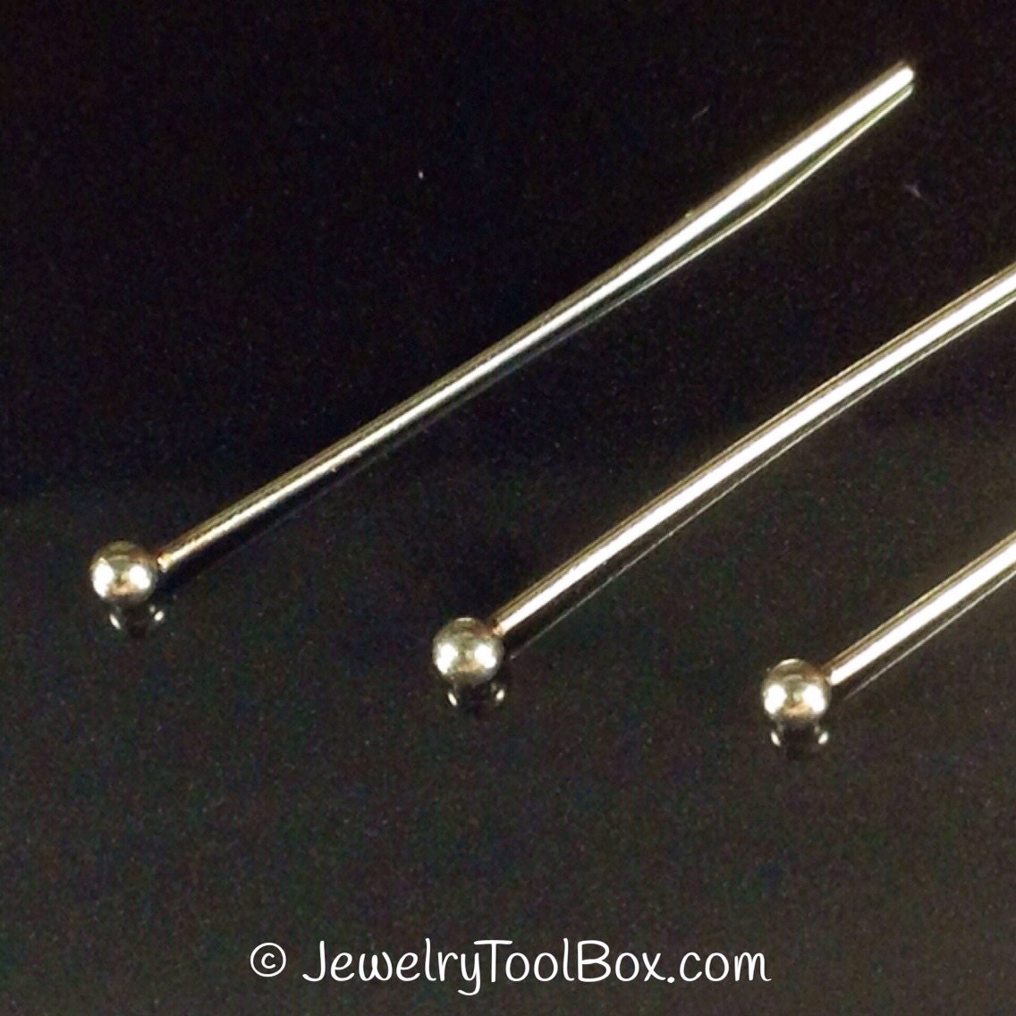 Stainless Steel Ballpins, 50 Pieces, Ball End Headpins, 30mm, 1-3/16 ...