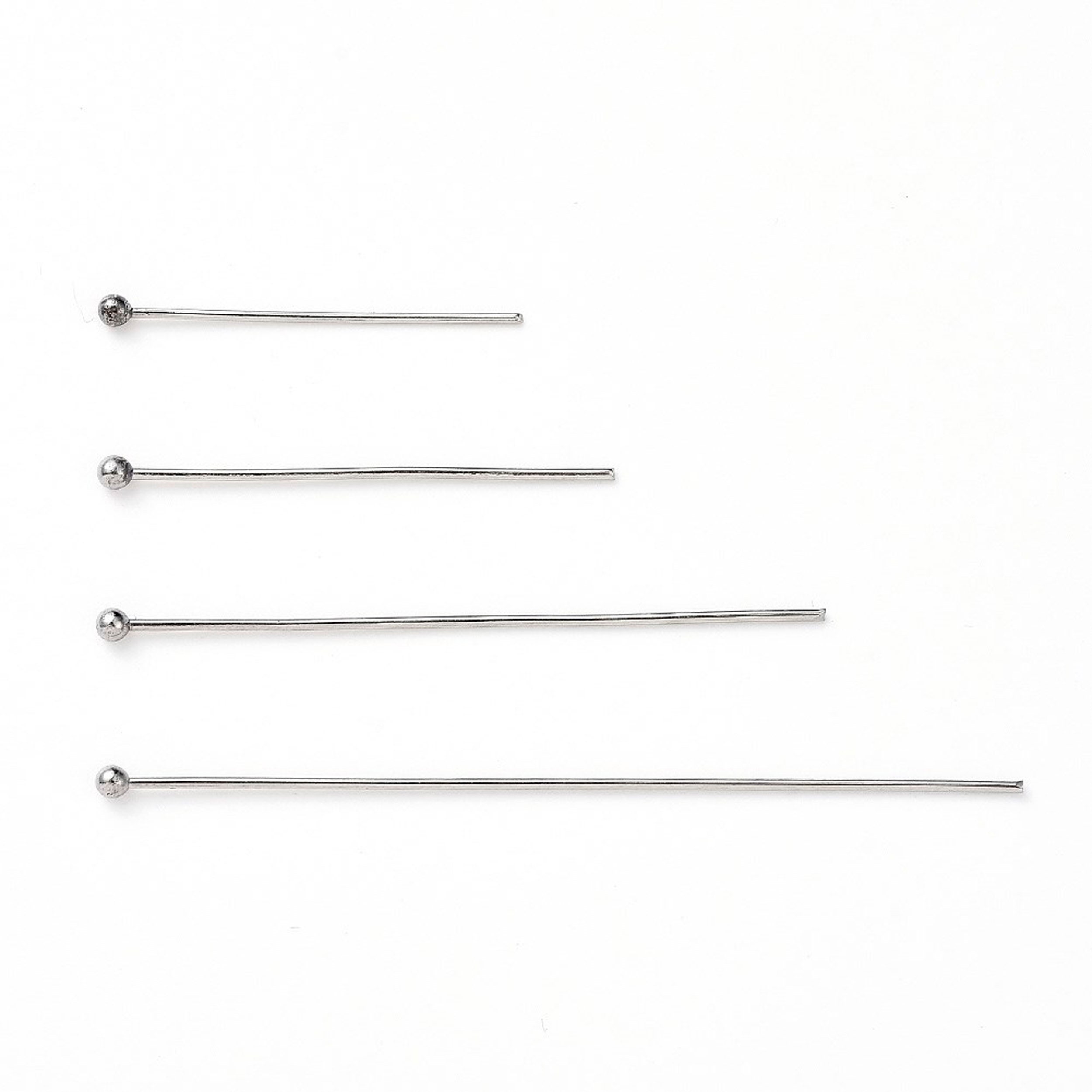 Stainless Steel Ball Head Pins, Assortment 21 Gauge, Mixed Sizes, 4 ...