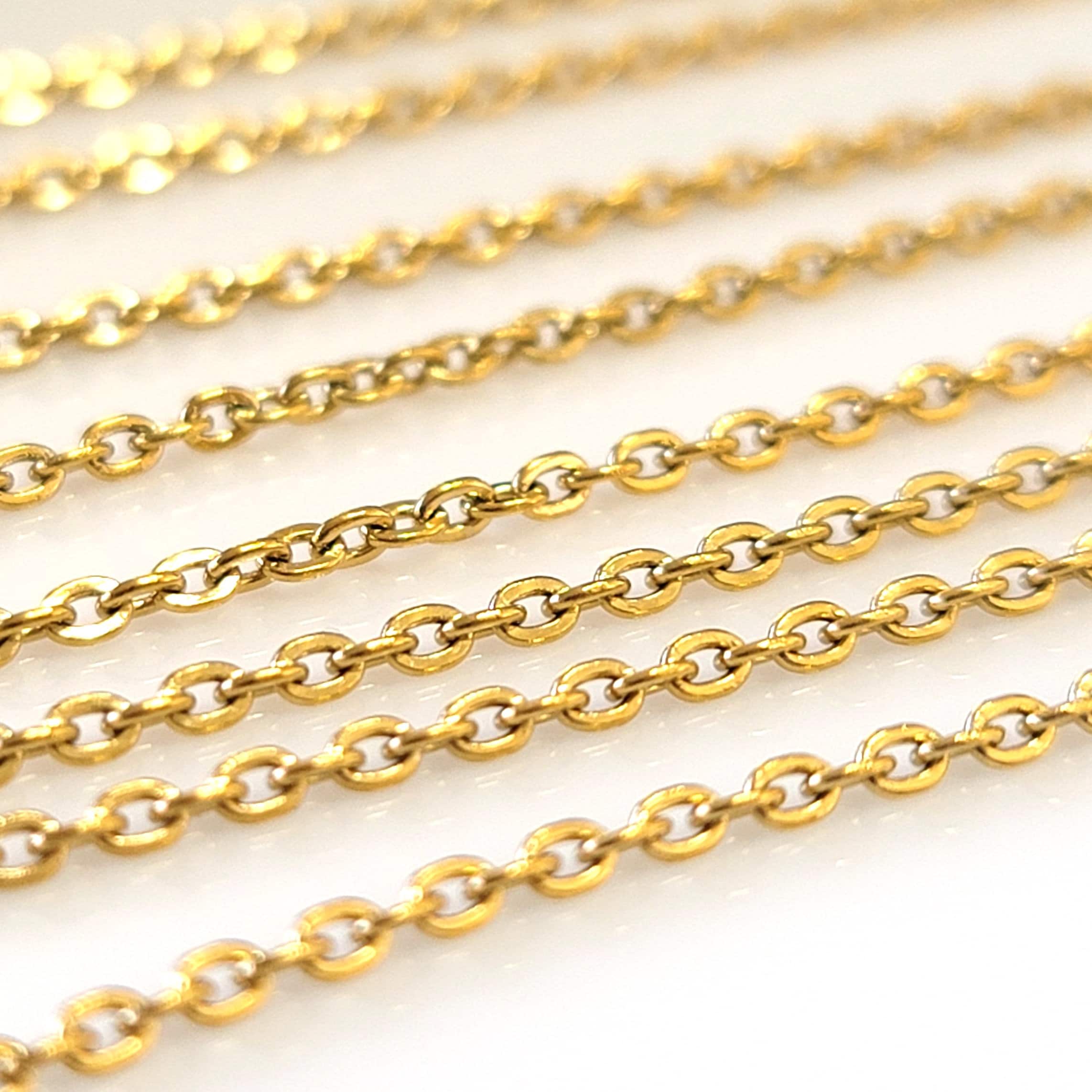 Gold Stainless Steel Chain Bulk Jewelry Making Chain Non - Etsy