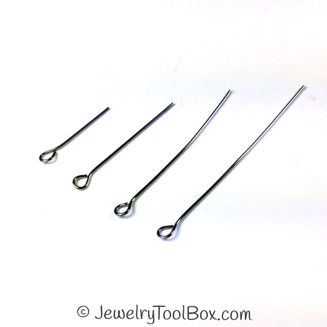Eyepins Stainless Steel, 100 Pieces (approx), 20mm, 30mm, 40mm, 50mm, 3 ...