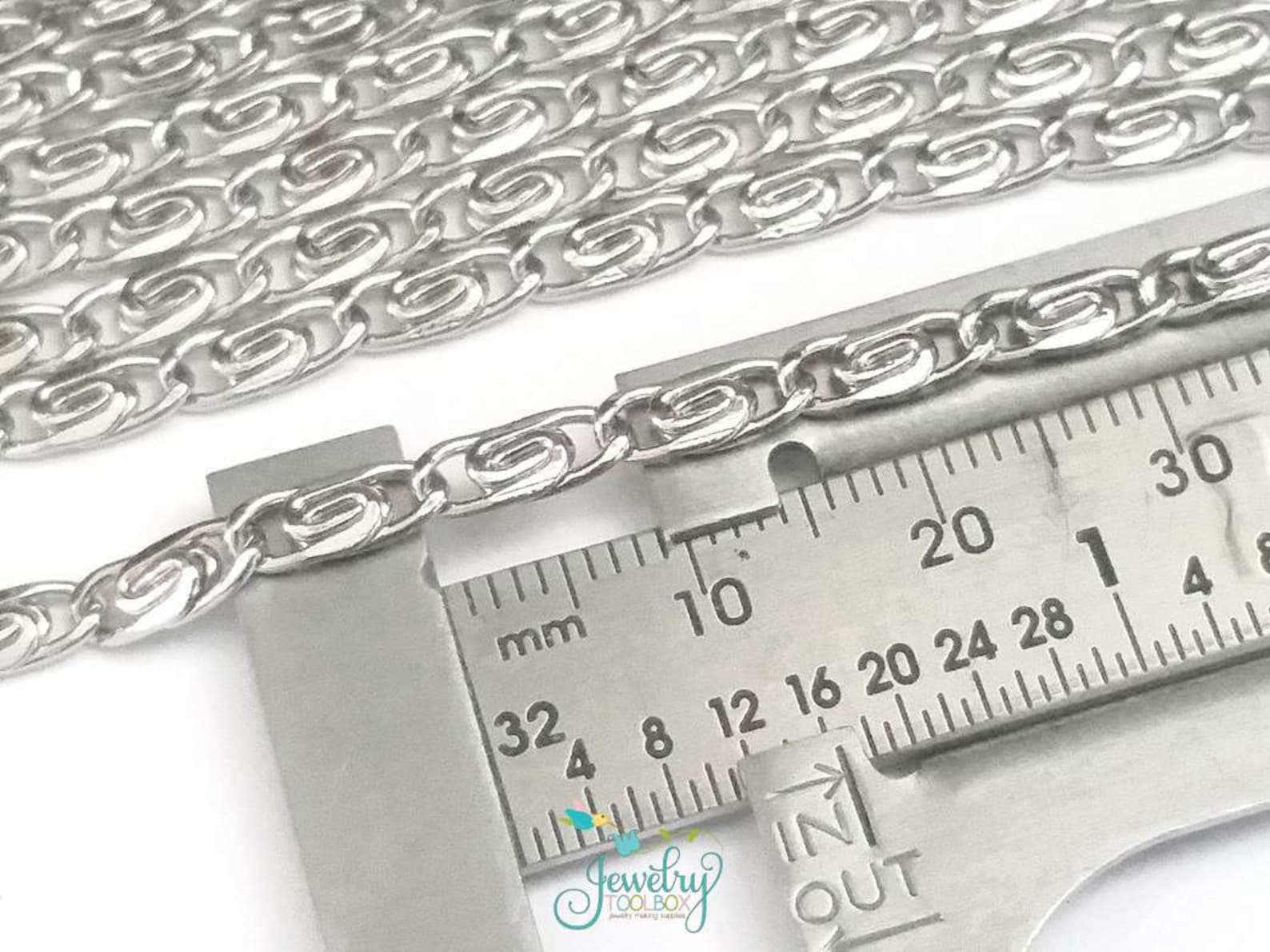 Lumachina Chain, Stainless Steel Snail Chain, 8x4x2mm, Hypoallergenic ...